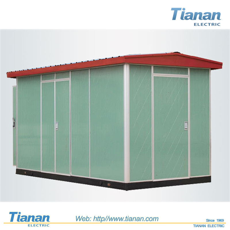 Subestação compacta pré-fabricada 12kV do transformador com 30 ...